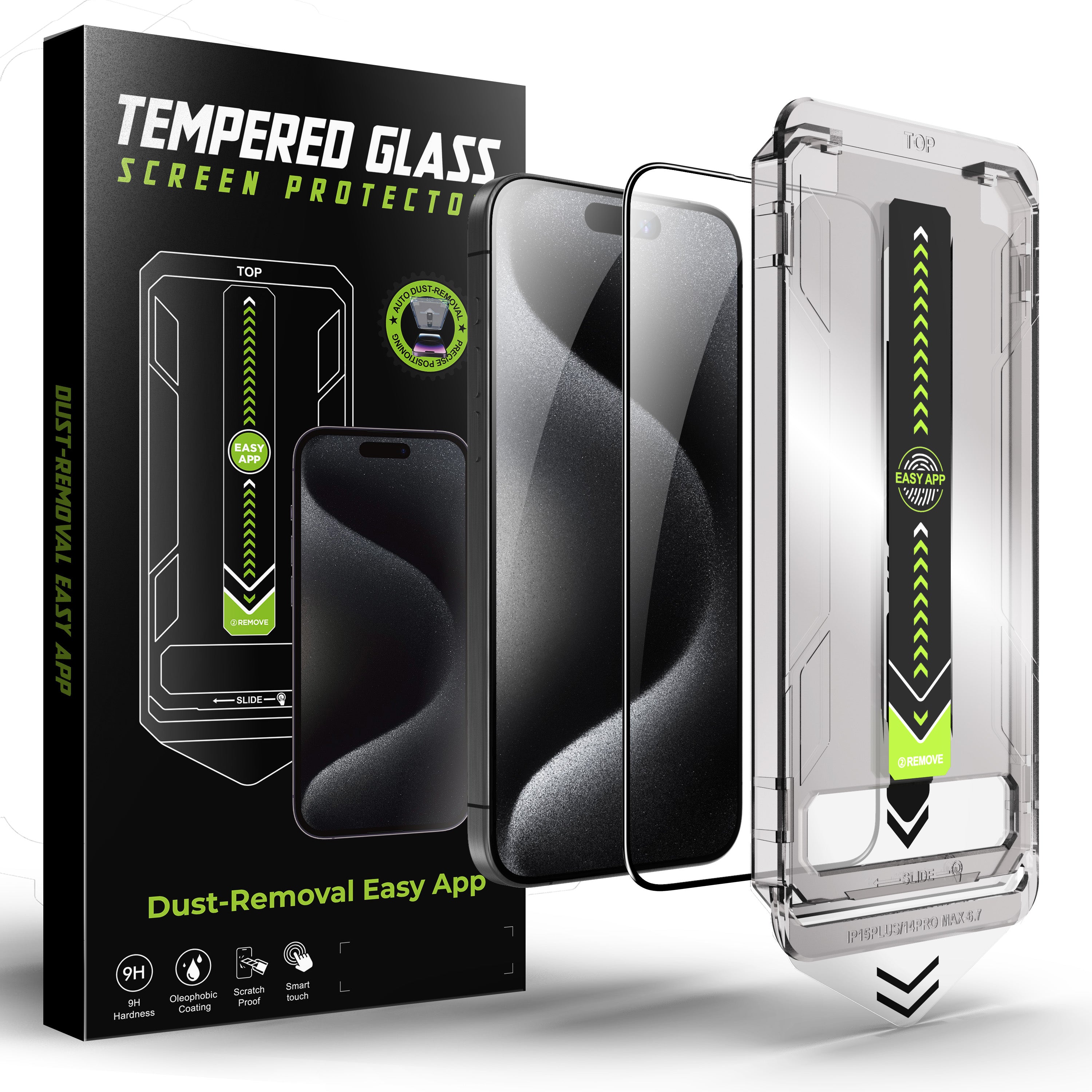 Titan Series Screen Protector Dust-removal EASYAPP For Iphone All Mode ...